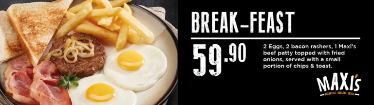 All Day Breakfast Menu - Maxi's Food South Africa