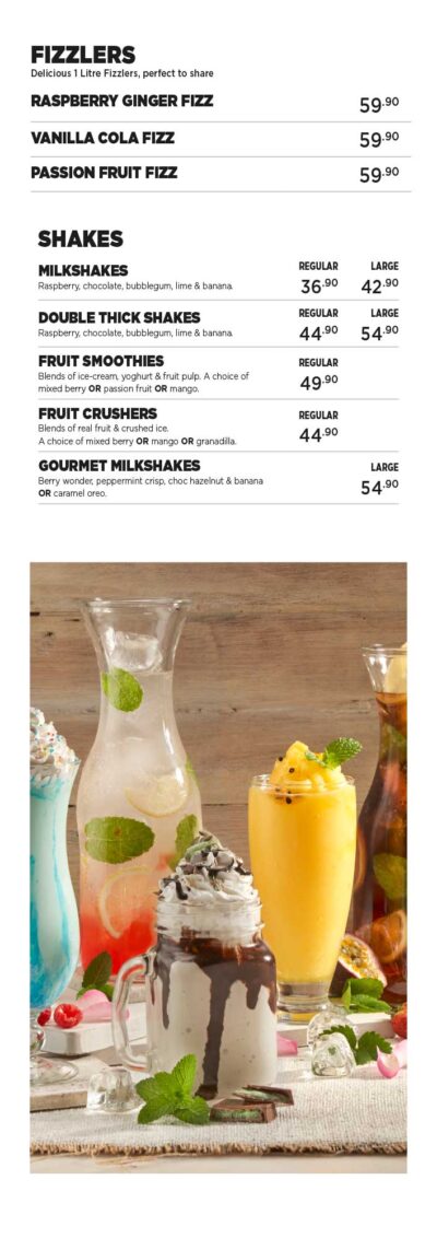 All Day Breakfast Menu - Maxi's Food South Africa