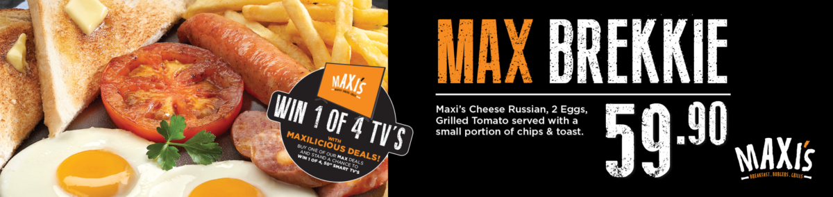 All Day Breakfast Menu - Maxi's Food South Africa